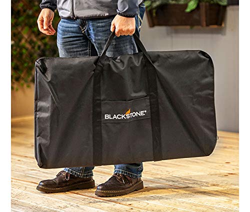 Blackstone 1182 Carry Bag for 28 Grill Top 600D Polyester Heavy Duty Water Weather Resistant-Griddle Accessories Storage for Outdoor BBQ, Camping, Picnic, Black