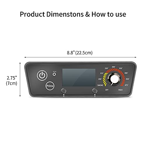 Utheer BBQ Digital Thermostat Controller Board for Pit Boss Wood Grills P7-340/700/1000 with LCD Display, Compatible with Pit Boss Classic 700, Austin XL, Tailgater, Lexington Control Board