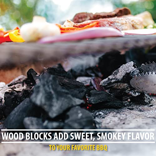 FOGO Fogostarters Natural Fire Starters, 30 Count Box and FOGO Barrel Proof Bourbon Barrel Blocks, Cask Strength Smoking Wood Chunks for Grilling, 2 Pound Resealable Bag, Bundle