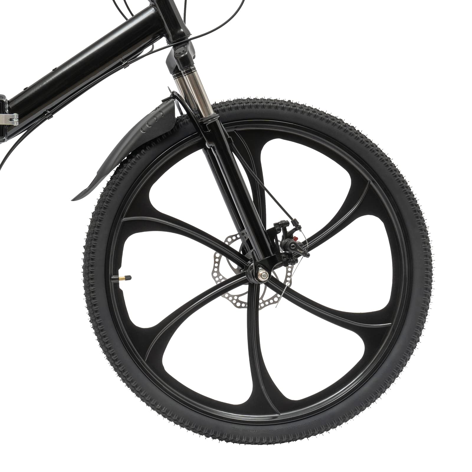 SABUIDDS 26 Inch Folding Mountain Bike for Adults - Men and Women Foldable Bicycle, 6-Blade Wheel | High-Carbon Steel Frame | Height Adjustable | Weight Capacity up to 330 lbs