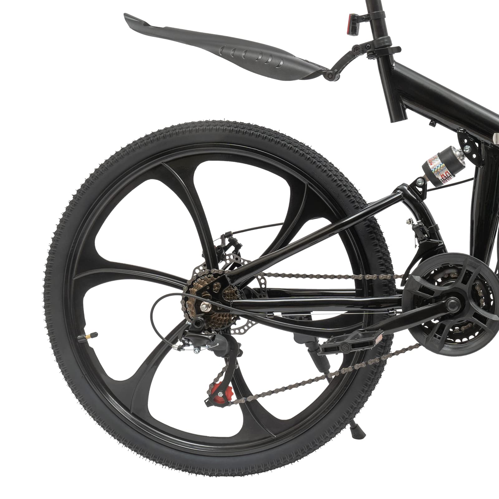 SABUIDDS 26 Inch Folding Mountain Bike for Adults - Men and Women Foldable Bicycle, 6-Blade Wheel | High-Carbon Steel Frame | Height Adjustable | Weight Capacity up to 330 lbs