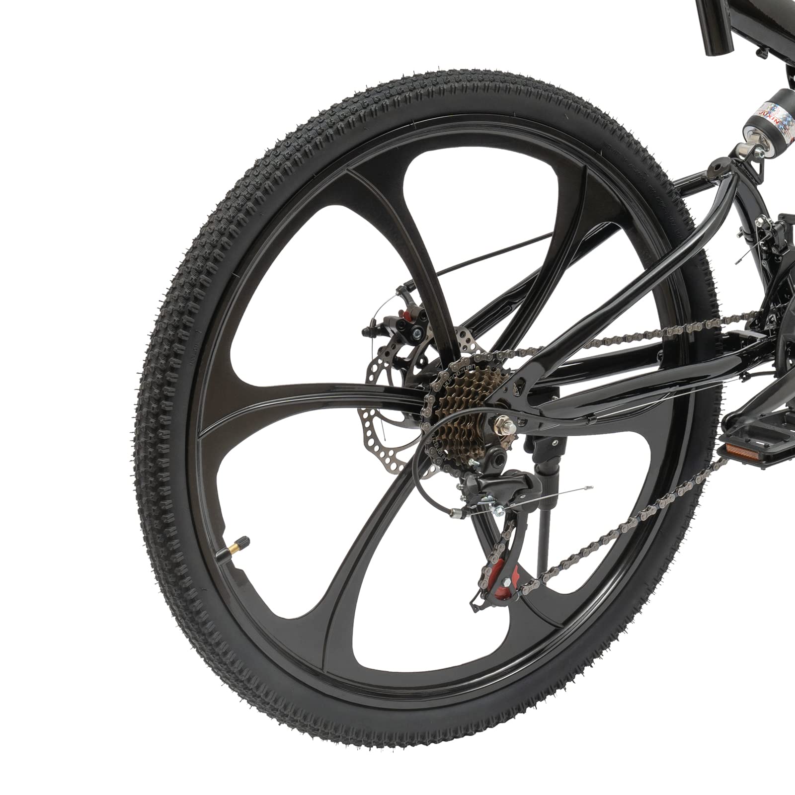 SABUIDDS 26 Inch Folding Mountain Bike for Adults - Men and Women Foldable Bicycle, 6-Blade Wheel | High-Carbon Steel Frame | Height Adjustable | Weight Capacity up to 330 lbs