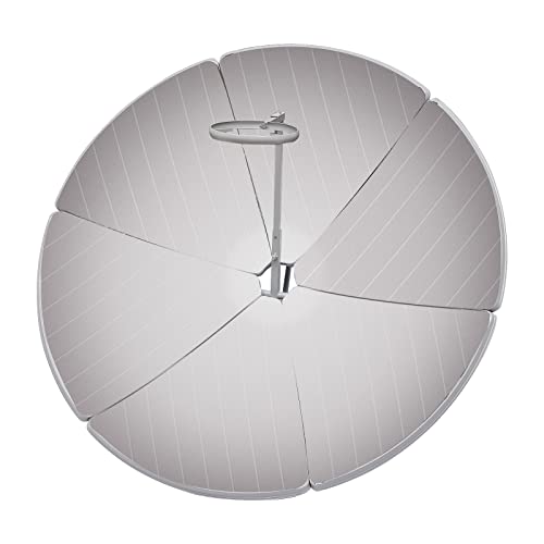 1500W Parabolic Solar Cooker 59inch Outdoor Camping Sun Oven, 800-1000° High Temperature Portable High Efficiency Concentrating Solar Cooker