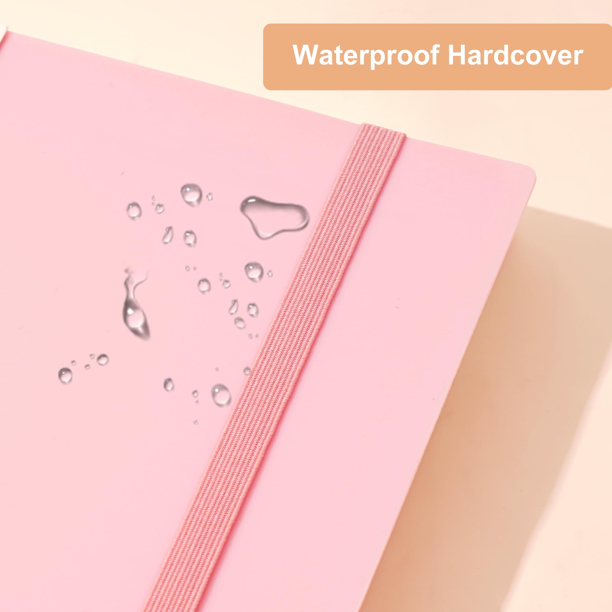 Yoment Spiral Notebook Journal 300 Pages Large Spiral Notebook B5 (7.3"x10") College Ruled Journals for Women Men Thick Spiral Bound Journal for Writing Work School, Pink