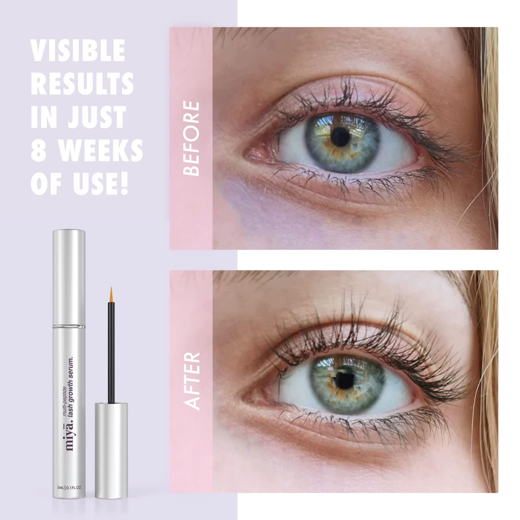 MIYA LASH | Lash Luxe Bundle | Keratin Lash Lift Kit & Eyelash Serum for Thicker, Longer Lashes | Ultimate Lash Booster