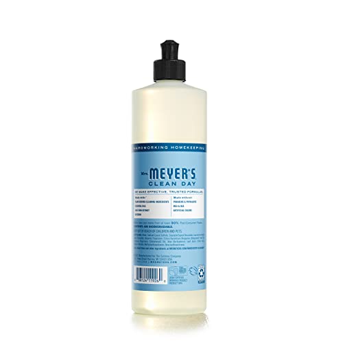 MRS. MEYER'S CLEAN DAY Liquid Dish Soap, Biodegradable Formula, Rain Water, 16 fl. oz