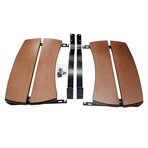 KAMaster 2 Slats Folding Side Shelves with 29 in Grill Full Cover,for Large Big Green Egg