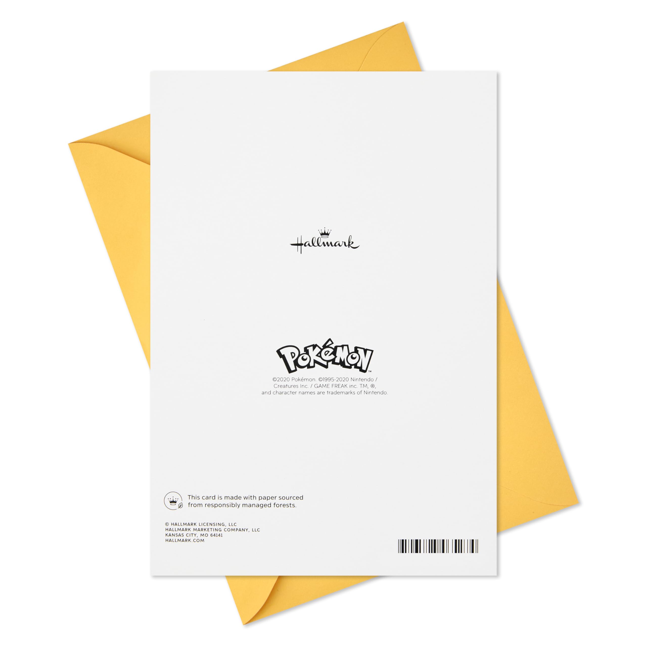 Hallmark Pokémon Pop Up Birthday Card for Kids (Pikachu, Squirtle, Charmander, Bulbasaur)