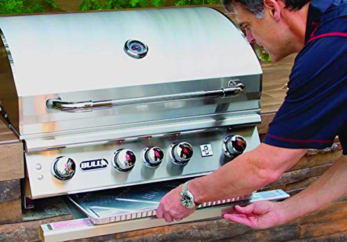Bull Outdoor Products 24268 Grease Tray Liner, Silver, 12 Pack, for 30" Bull Grills