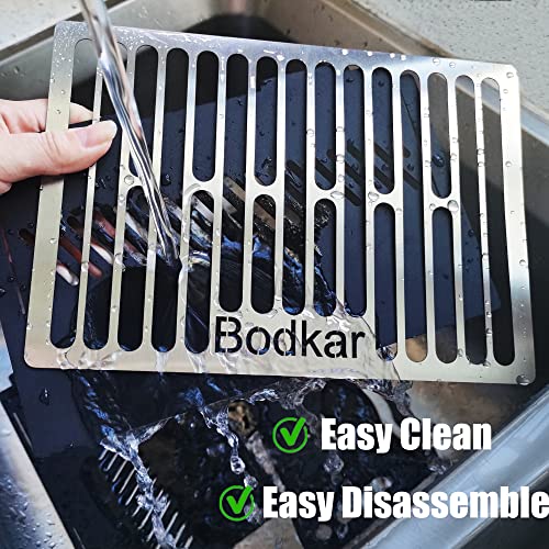 Bodkar Mini Tabletop Charcoal Grills, Personal Small Grill Portable BBQ Grill for Indoor Outdoor Barbecue Camping Picnic