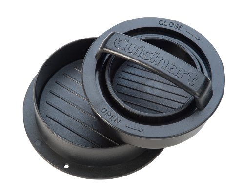 Cuisinart Grill Bundle - Portable Charcoal Grill, 14" (Red) & 3-in-1 Stuffed Burger Press (Black)
