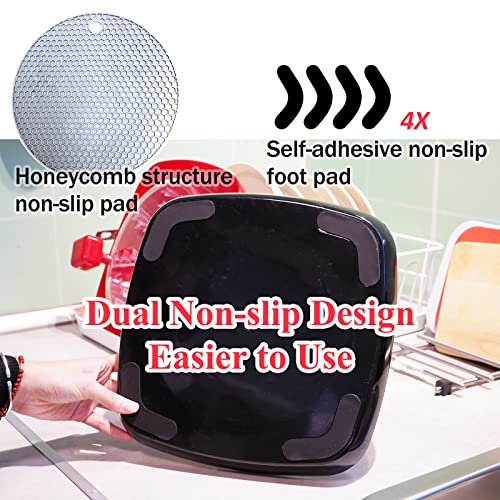 Chicken Shredder,Meat Grinder Alternative to Bear Claws Meat Shredder,Upgraded Non-Slip Larger Sharper Shark Fin Patent Design,Suitable for Pulled Pork, Beef and Chicken-Dishwasher Safe (Black)