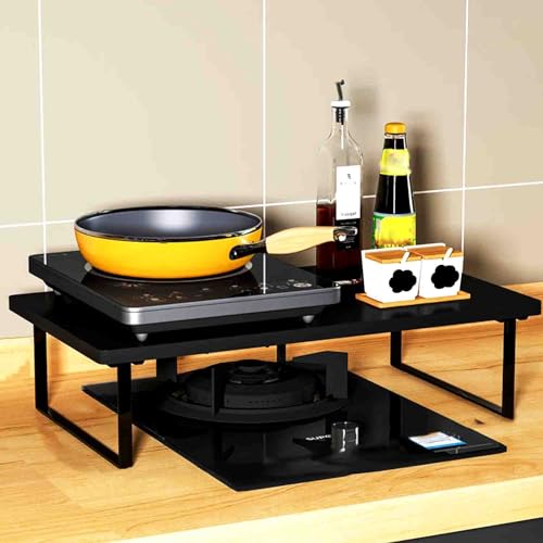 HJJKKH Wood Stove Top Cover, Noodle Board Gas Stove Cover with 21.2"X11.8"X2.75", Portable Hot Plates Countertop Anti Skid Standing Bracket Protector for Gas Stove Top and Electric Stove Top