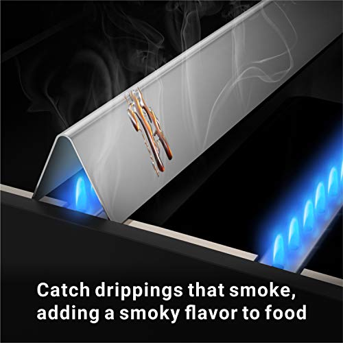onlyfire BBQ Stainless Steel Gas Grill Replacement Flavorizer Bars Heat Plate for Weber Genesis and Spirit Grills Models Set of 5, 21 1/2 X1 3/4 Inches