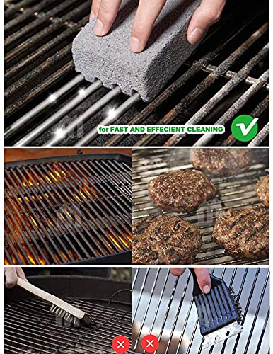 Magic Blackstone Griddle Scraper,4 Pack Gray Stone Cleaning Block Clean Brick for Grill, Removing Stains BBQ,Pool, Racks, Baking Steel, Oven, Flat Top Cookers, Utensils, Exfoliation Dead Skin, Toilet