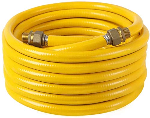 3/4" Tubing Pipe KIT 150ft,Corrugated Stainless Steel Tubing with 2 Male Fittings (150FT)