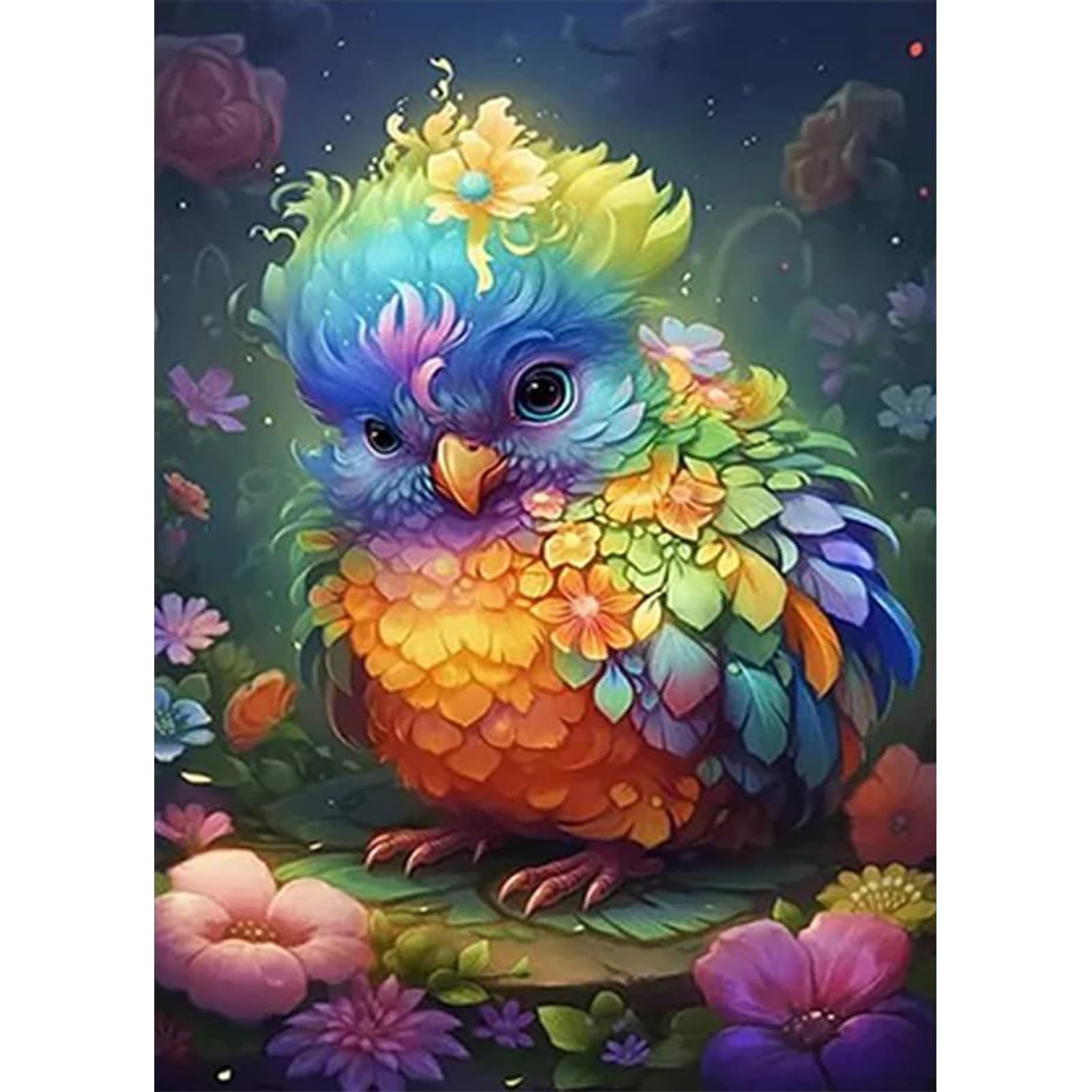 AIBOERL Diamond Painting Kits for Adults, Parrot 5D Diamond Art Kits, Full Drill DIY Crafts for Adults Home Wall Decor Gift Diamond Dots [11.8x15.7inch]