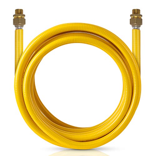 3/4" Tubing Pipe KIT 150ft,Corrugated Stainless Steel Tubing with 2 Male Fittings (150FT)