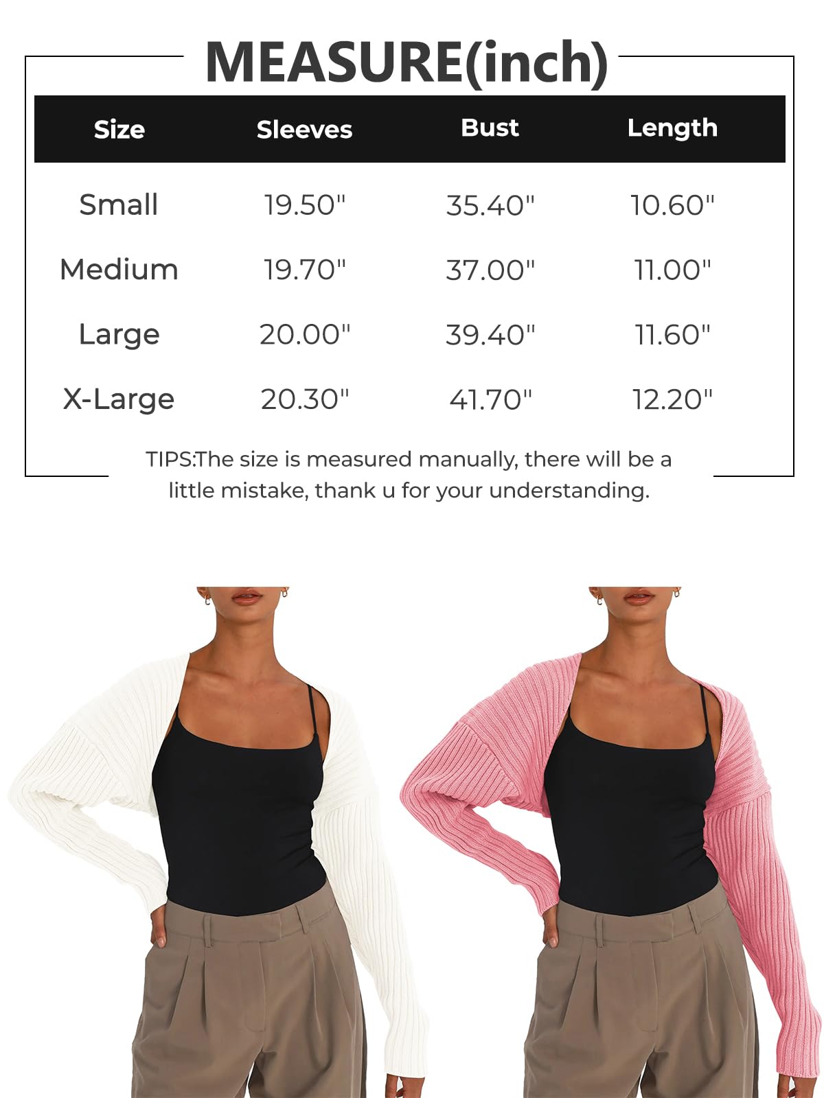 LILLUSORY Womens Crop Cardigans Sweater Bolero Shrug Y2K Cute Tops Fall Fashion Trendy Long Sleeve Outfit 2025 Light Apricot Medium