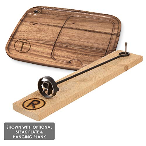 BBQ Fans Classic Monogram Branding Iron for Steak, Buns, Wood & Leather