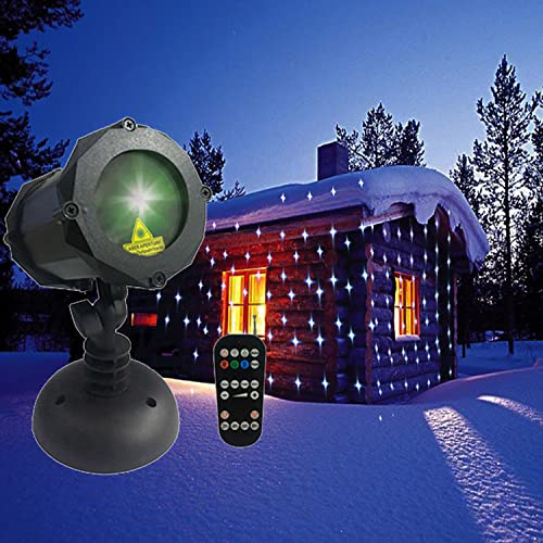 LedMAll Bluetooth Motion Full Spectrum 7 Color White Star Effects Laser Christmas Decorative Lights Remote Control