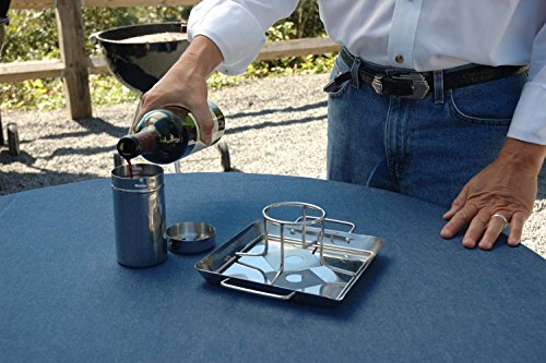 Steven Raichlen SR8016 Best of Barbecue Beer-Can Chicken Roaster Rack, Stainless Steel