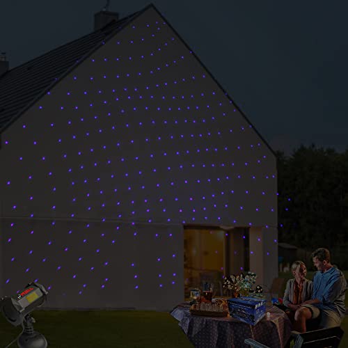 LedMAll Bluetooth Motion Full Spectrum 7 Color White Star Effects Laser Christmas Decorative Lights Remote Control