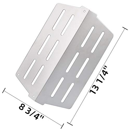 SHINESTAR Durable 65505 Heat Deflectors Replacement for Weber Genesis 300 Series, Genesis E/S-310, 330 (Front-Mounted Control) Grill Parts, Stainless Steel, 2-Pack