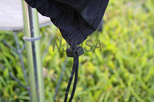 NJIUSA BBQ Grill Cover fits Weber Smokey Joe Silver Serving IndoorOutdoor Round 14"-15"