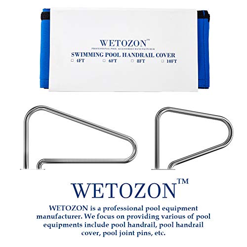 WETOZON Pool Handrail Cover | 8Feet by 1.9 inch Diameter, Royal Blue | Swimming Pool Hand Rail Cover Blue Grip for Pool Handrails Pool Rail Covers Pool Railing Cover