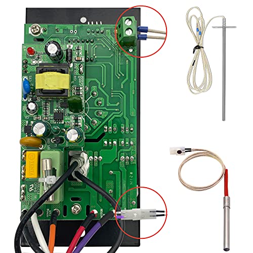 Replacement for Traeger Digital Controller kit, Compatible with Traeger Pellet Wood Pellet Grills, with 7" RTD Temperature Sensor and Igniter Hot Rod Kit