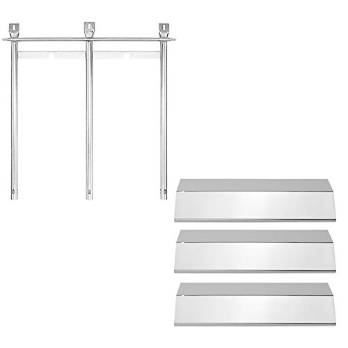 Hisencn Replacement Rebuild Kit for Sonoma CGR27, CGR27LP, CGR30, CGR30LP Gas Grill Stainless Steel Burner, Stainless Steel Heat Plates Tent