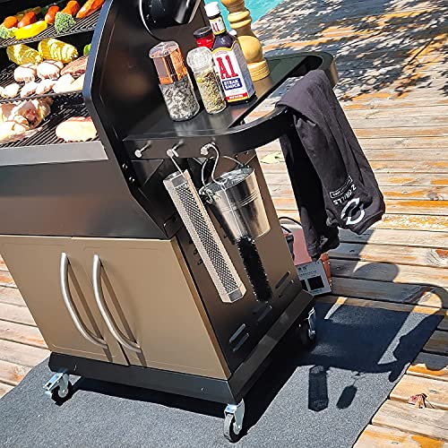 Z GRILLS Pellet Smoker Tube with 2 Hooks and Brush, 12" BBQ Billowing Smoke Mesh Stainless Steel for Cold/Hot Smoking