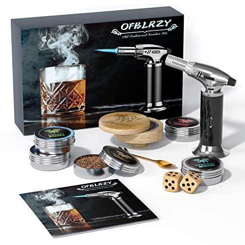 Cocktail Smoker kit with Torch-Cocktail Smoker kit-Whisky and Bourbon-Silver Black (No Butane)