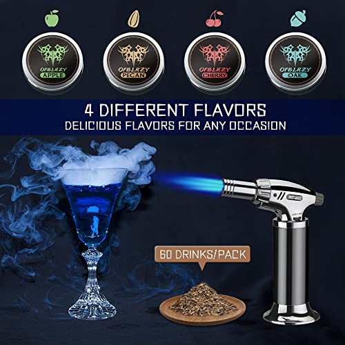Cocktail Smoker kit with Torch-Cocktail Smoker kit-Whisky and Bourbon-Silver Black (No Butane)