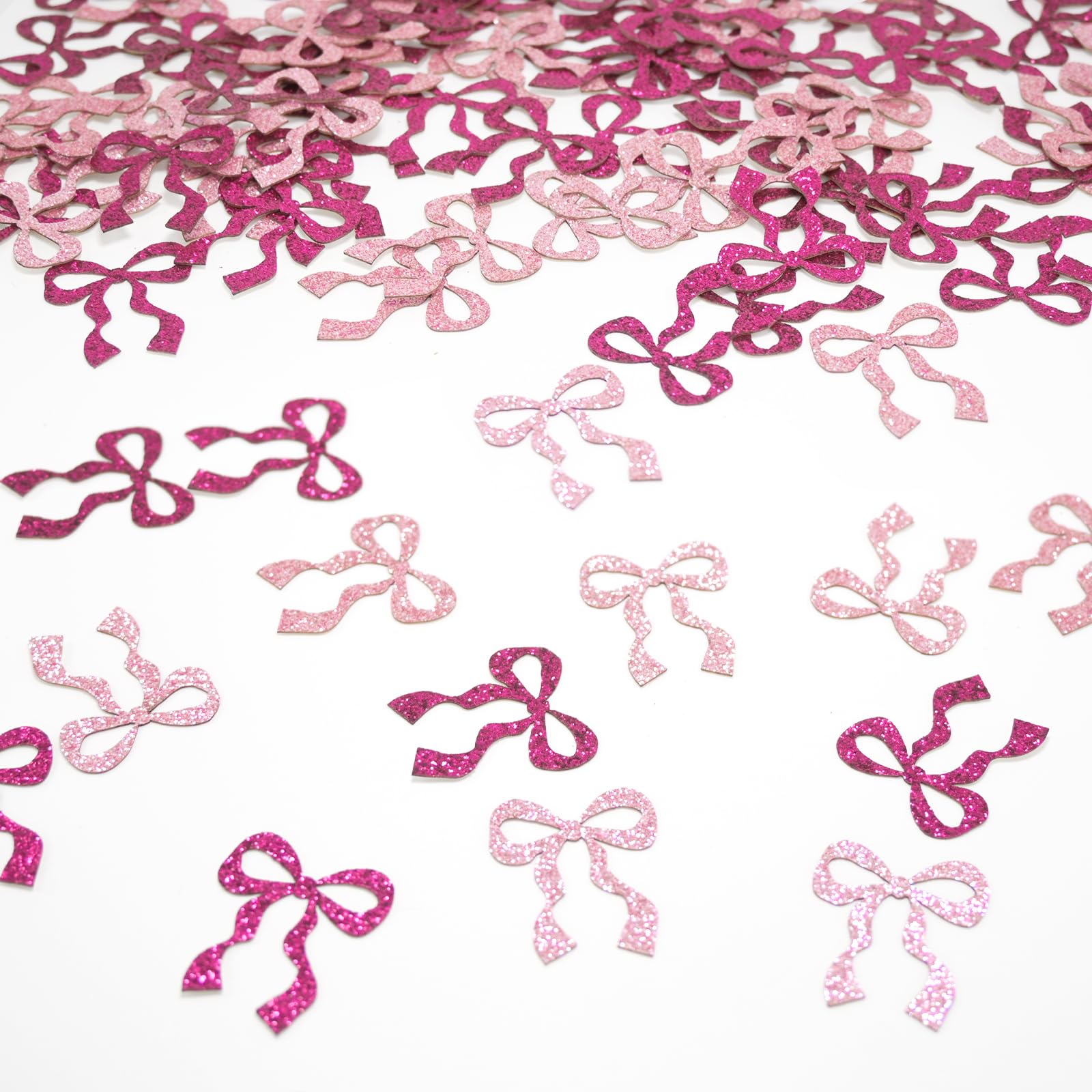 Yochamc 200Pcs Pink Glitter Doll Confetti, Fashion Doll Confetti, Girl Birthday Party Table Decoration, Glamour Doll Confetti, Baby Shower Girl Birthday Party Decorations