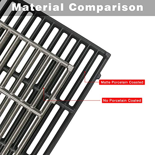Hisencn Burner Tube, Flavorizer Bars, Cooking Grates for Weber Spirit 200 Series, Weber E-200, E-210, S-200, S-210, Genesis Silver A, Spirit 500 (with Side Control), Spirit E210 Parts