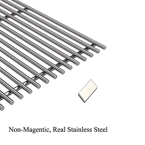 Htanch SD63246018 (3-Pack) 17" Stainless Steel Cooking Grates for Charbroil Professional, Signature and Commercial Series Tru-Infrared 3 Burner Models 466242515 466242516 463367016 463242516