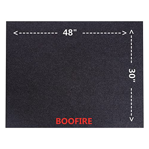 Uterstyle BBQ Gas Grill Splatter Mat, Extra Large Fireproof Heat Resistant Gas or Electric Grill Splatter Mat Pad Floor Protective Rug for Backyard Outdoor Deck Patio 48x30inch (1)