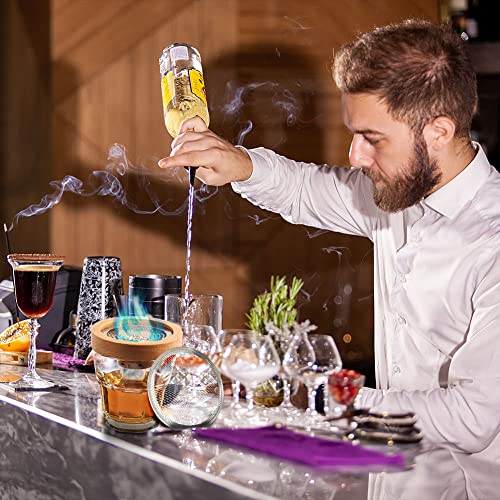 Riian Cocktail Smoker Filter Accessories Old Fashioned Cocktail Kit Smoked Old Fashioned Kit Accessories Cocktail Smoker Screen Stainless Steel Filter - 10PCS Set