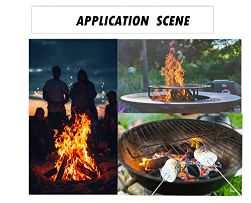 TROISHOKA Marshmallow Roasting Sticks-Smores Sticks for fire pit-Camping Accessories-Camfire Skewers 32 inch long (8pack)