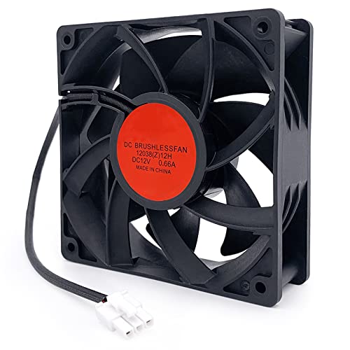 Upgraded Precision Control Fan Replacement for Char-Griller Gravity Fed 980 Charcoal Grill, 3800RPM Turbo Fan Helps Grill Reach Set Temperature Quickly (120mm)