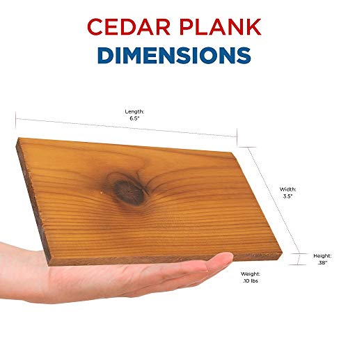 Jaccard 201406 Ready 2 Grill Pre-Soaked Cedar Plank, Small, (2-planks), Grilling Accessories โ Wood Plank Serving Board