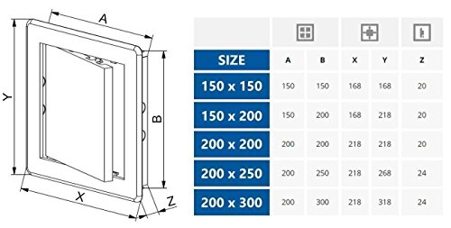 Brown Access Panel 200mm x300mm Inspection Panel Hatch Access Door