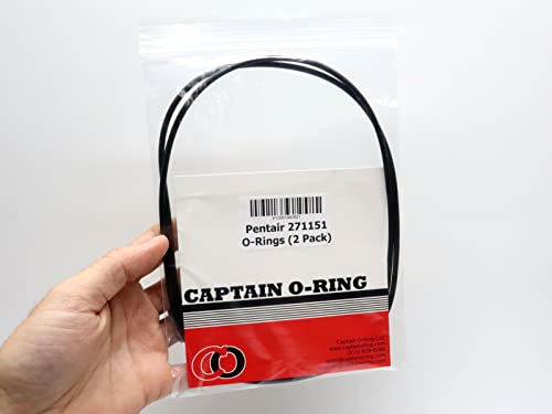 Captain O-Ring β Replacement 271151 O-Ring for Pentair HiFlow 2 Inch Top/Side Mount Multiport Valve (2 Pack)
