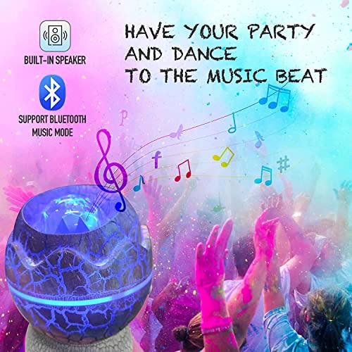SINGSUN-LITE Star Projector,Sky Galaxy Projector,Ocean Wave Projector Light with Sleep White Noise Bluetooth Music Speaker,Starlight Projector for Kids Adult Ceiling Decor Room Theater Party