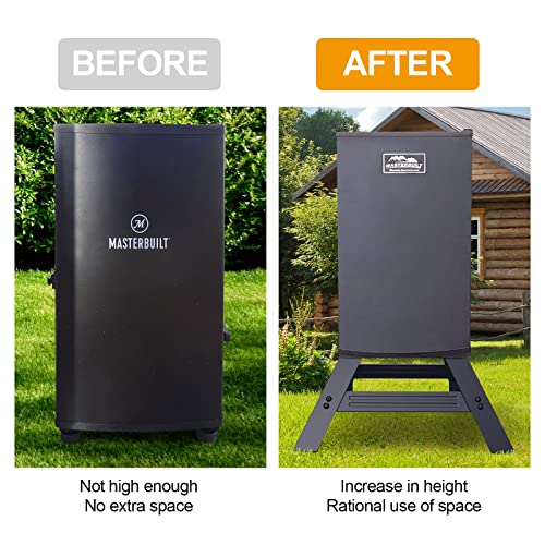 Electric Smoker Stand for Masterbuilt 30" Electric Digital Electric Smokers,MB20101114 Universal Leg Extension Kit Accessories for Masterbuilt 30Inch,Black
