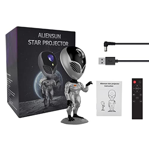 Cepignoly Star Projector Galaxy Night Light - Alien Light Projector, Ceiling LED Lamp with Timer and Remote, for Kids and Adults, Bedroom ,Christmas, Birthdays, Game Room,Party ,Holiday GIFS.