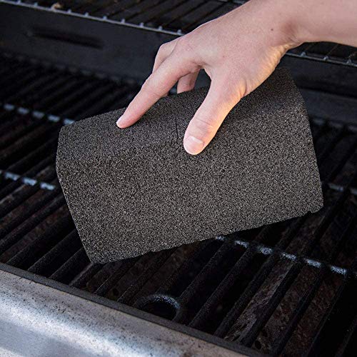 Grill Brick Commercial Grade Grill Cleaning Stone Pumice. For use on Grills, flat tops, griddles, and more. Cleans, Repolishes, and Sanitizes. Effectively Removes Cooked on Dirt, Grime, and Grease.