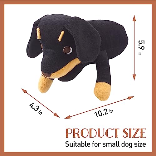 BONBI ALCON Animal Mitten Love Dog Dachshund, Plush Dog Chew Toy, with Whistle